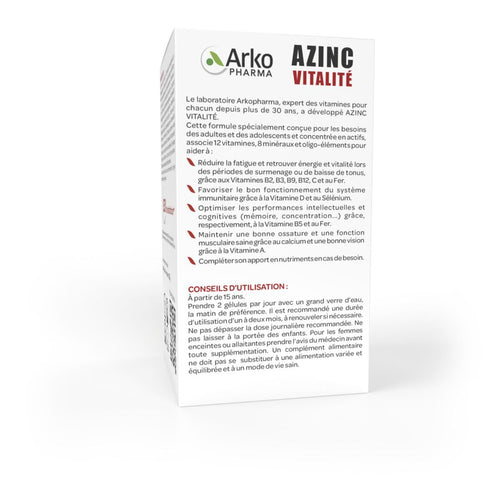 Azinc® Vitalité Gélules • Arkopharma