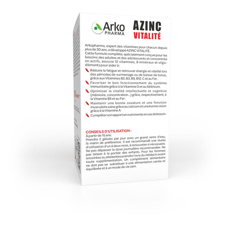 Azinc® Vitalité Gélules • Arkopharma
