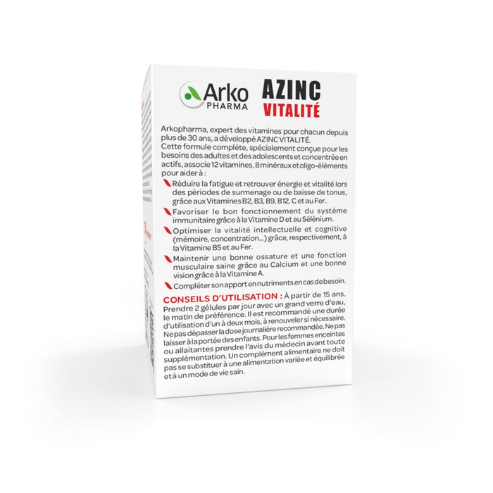 Azinc® Vitalité Gélules • Arkopharma