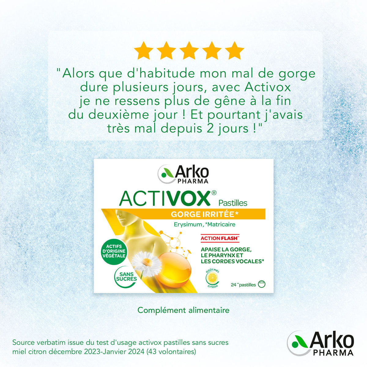 Activox® Pastilles • Arkopharma