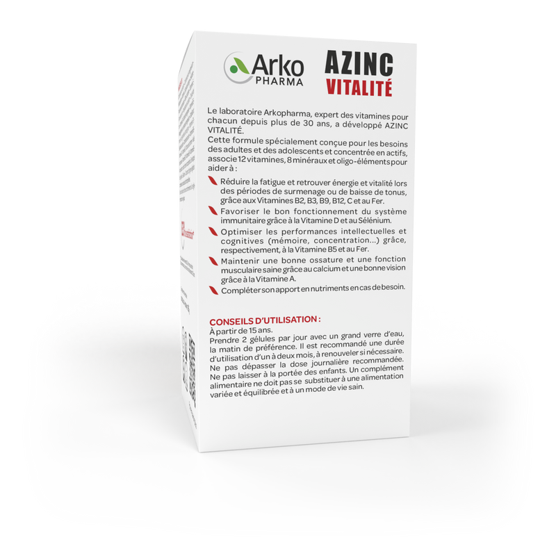 Azinc® Vitalité Gélules • Arkopharma